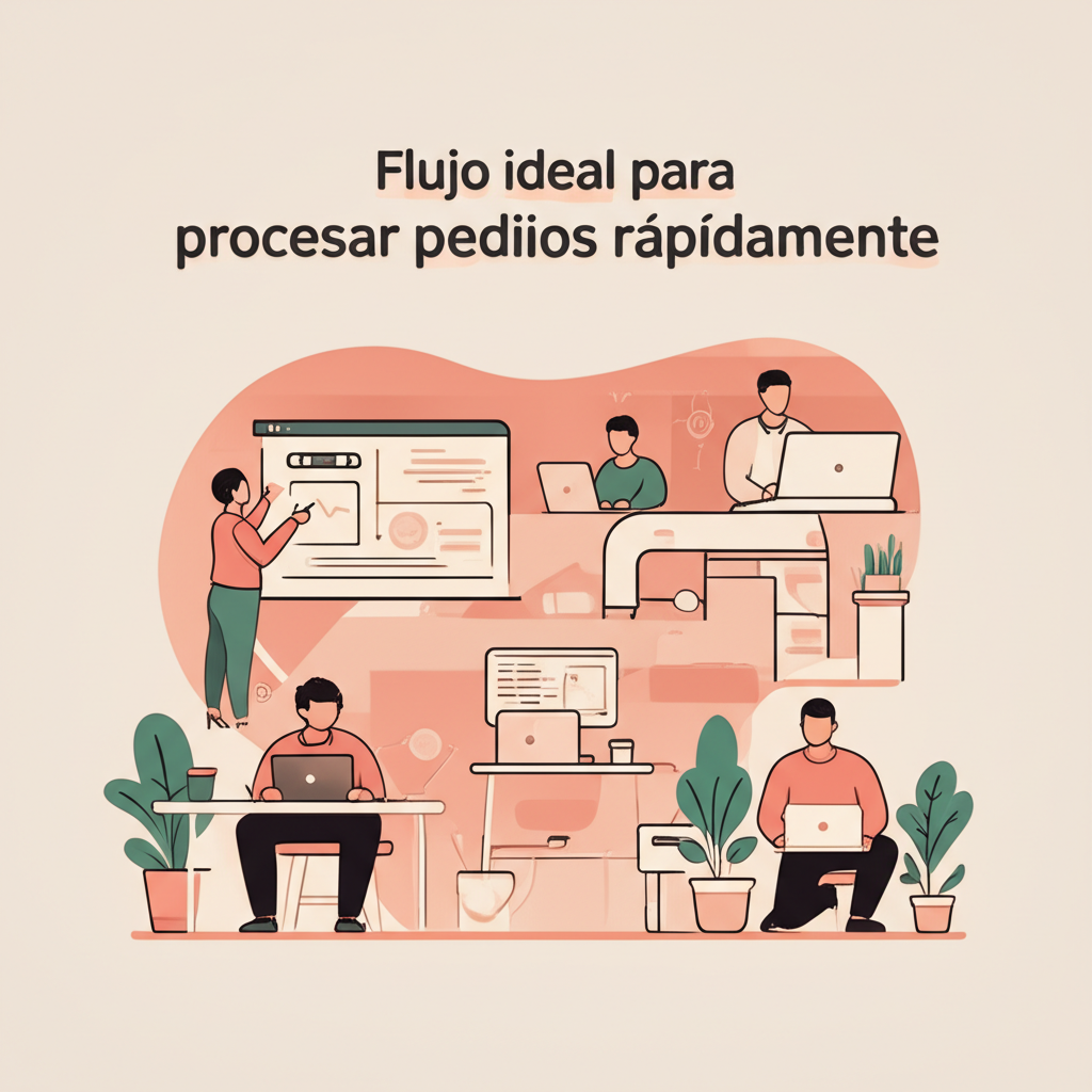 Flujo ideal para procesar pedidos rápidamente